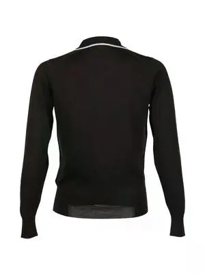 WALES BONNER Embroidered-logo Polo Sweater