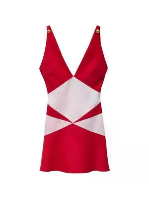 Versace Envers-satin Mini Dress