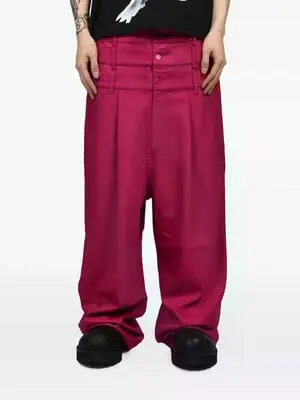 3.PARADIS Pleated Multi-waistband Trousers