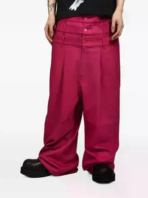 3.PARADIS Pleated Multi-waistband Trousers
