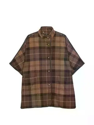 Barbour Judith Tartan-check Cape Jacket