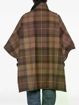 Barbour Judith Tartan-check Cape Jacket
