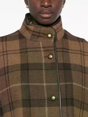 Barbour Judith Tartan-check Cape Jacket