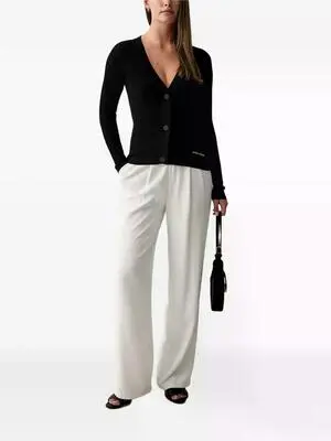 Armani Exchange Ribbed-knit V-neck Cardigan