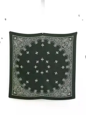 Destin Paisley-print Wool Scarf - Green