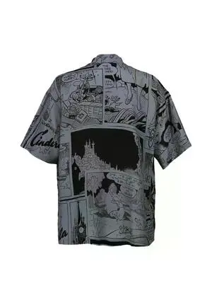 PORTER CLASSIC Disney Aloha Cinderella Print Shirt