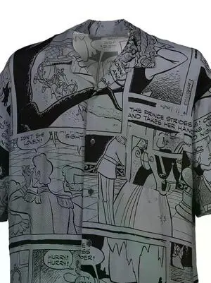 PORTER CLASSIC Disney Aloha Cinderella Print Shirt