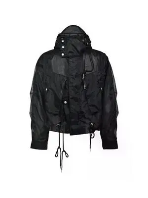 BED J.W. FORD Hooded Grid-texture Jacket