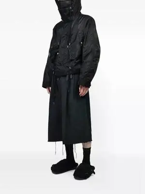 BED J.W. FORD Hooded Grid-texture Jacket