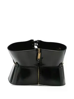 Elisabetta Franchi Logo-plaque Belt - Black