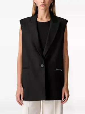 Armani Exchange Logo-print Sleeveless Blazer