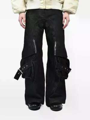 NO/FAITH STUDIOS Cargo-pocket Wide-leg Jeans