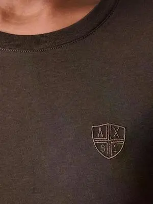 Armani Exchange Logo-embroidered Long-sleeve T-shirt