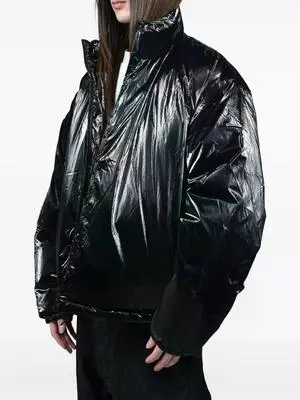 ESSENTIALS Logo-print Puffer Jacket