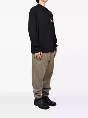 ESSENTIALS Logo-print Long-sleeve T-shirt