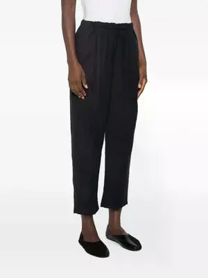 Apuntob Elasticated-waist Crinkled Trousers - Blue