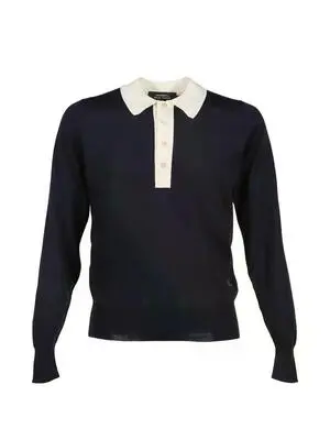 WALES BONNER X John Smedley Henry Merino-wool Polo Shirt - Blue