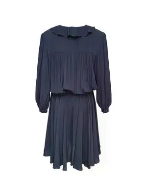 N°21 Ruffled Long-sleeve Mini Dress