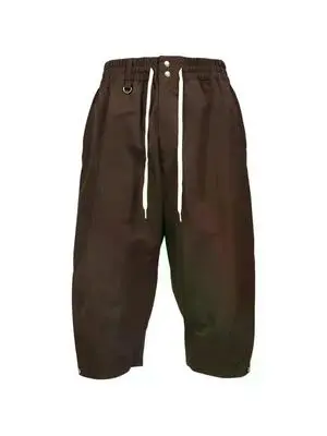 WALES BONNER X Y3 Ripstop Shorts - Brown