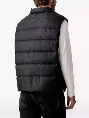 Armani Exchange Monogram-print Quilted Gilet
