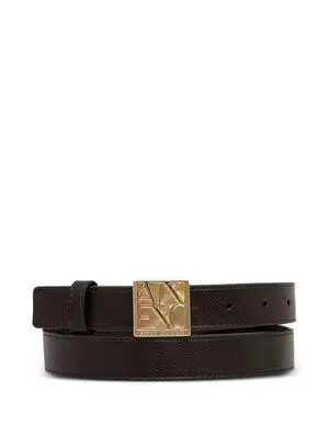Armani Exchange Logo-plaque Pebbled Belt