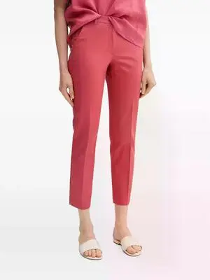 Sisley Cropped Tailored Trousers - Pink
