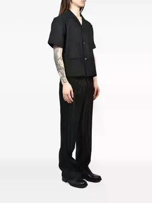 ERNEST W. BAKER Embroidered Check-print Shirt