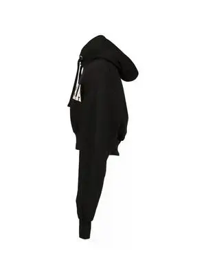 Vaquera Logo-print Shoulder-pad Hoodie