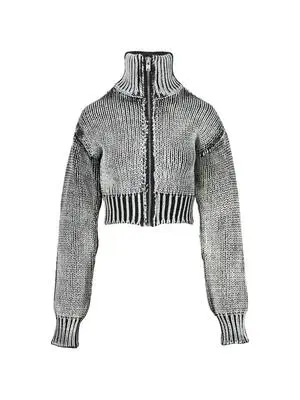 Vaquera Ribbed Cropped Cardigan
