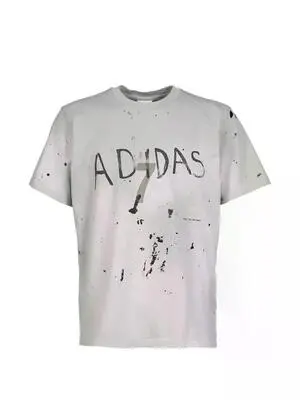 SONG FOR THE MUTE Paint-splatter Logo-print T-shirt