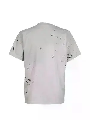 SONG FOR THE MUTE Paint-splatter Logo-print T-shirt