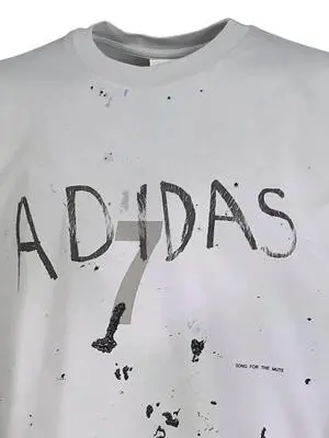 SONG FOR THE MUTE Paint-splatter Logo-print T-shirt