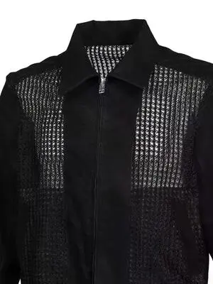 BLACK MEANS Belted Mesh Jacket