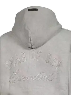 ESSENTIALS Logo-embroidered Zip-up Hoodie