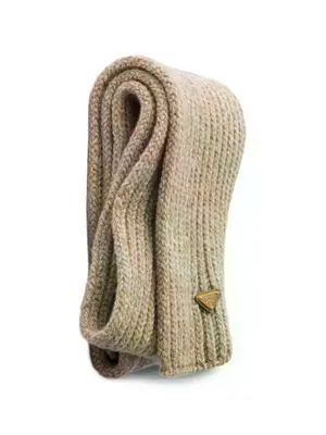 Prada Wool And Mouliné Cashmere Scarf