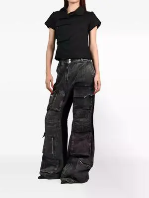 Natasha Zinko Multi-pocket Wide-leg Jeans