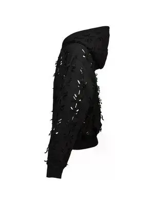 JUNTAE KIM Laser-cut Cotton Hoodie