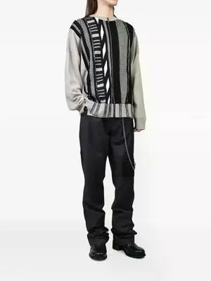 Martine Rose Multi-stripe Zip-up Cardigan