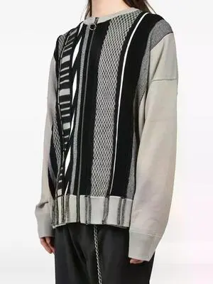 Martine Rose Multi-stripe Zip-up Cardigan