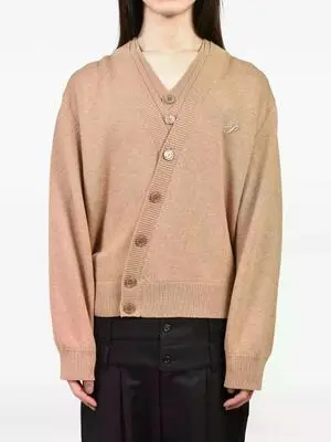 3.PARADIS Layered-collar Embroidered Cardigan