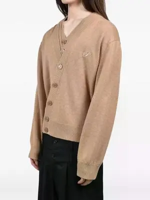 3.PARADIS Layered-collar Embroidered Cardigan