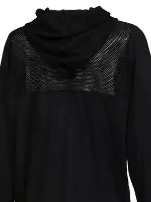 P.L.N. Mesh-panelled Hoodie