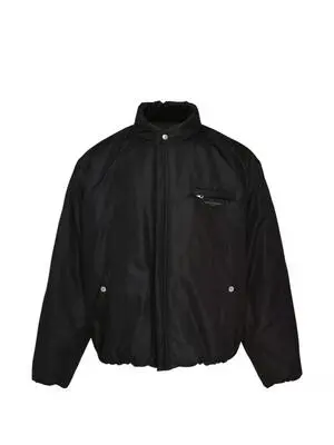 WOOYOUNGMI Logo-print Zip-up Bomber Jacket - Black