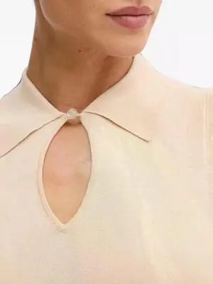 Sisley Cut-out Sleeveless Tank Top