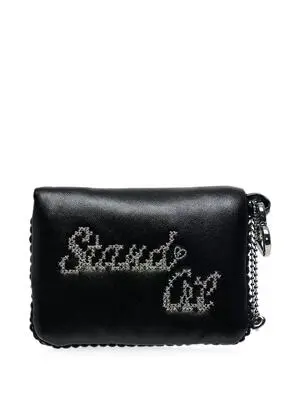 STAND OIL Memory Fluffy Logo-embroidered Wallet-style Keyring