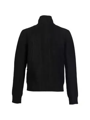 Vetements Logo-embroidered Zip-up Sweater