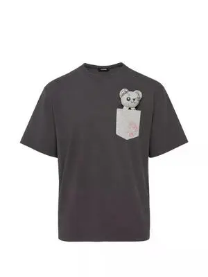 We11Done Teddy-motif Chest-pocket T-shirt