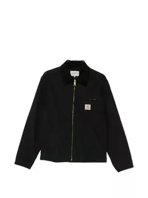 Carhartt Work In Progress Classic Collar Cotton Canvas Jacket - Black