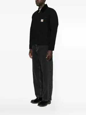 Carhartt Work In Progress Classic Collar Cotton Canvas Jacket - Black