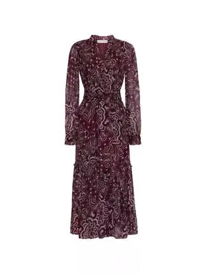Cara Cara Verity Paisley-print Ruffled Dress